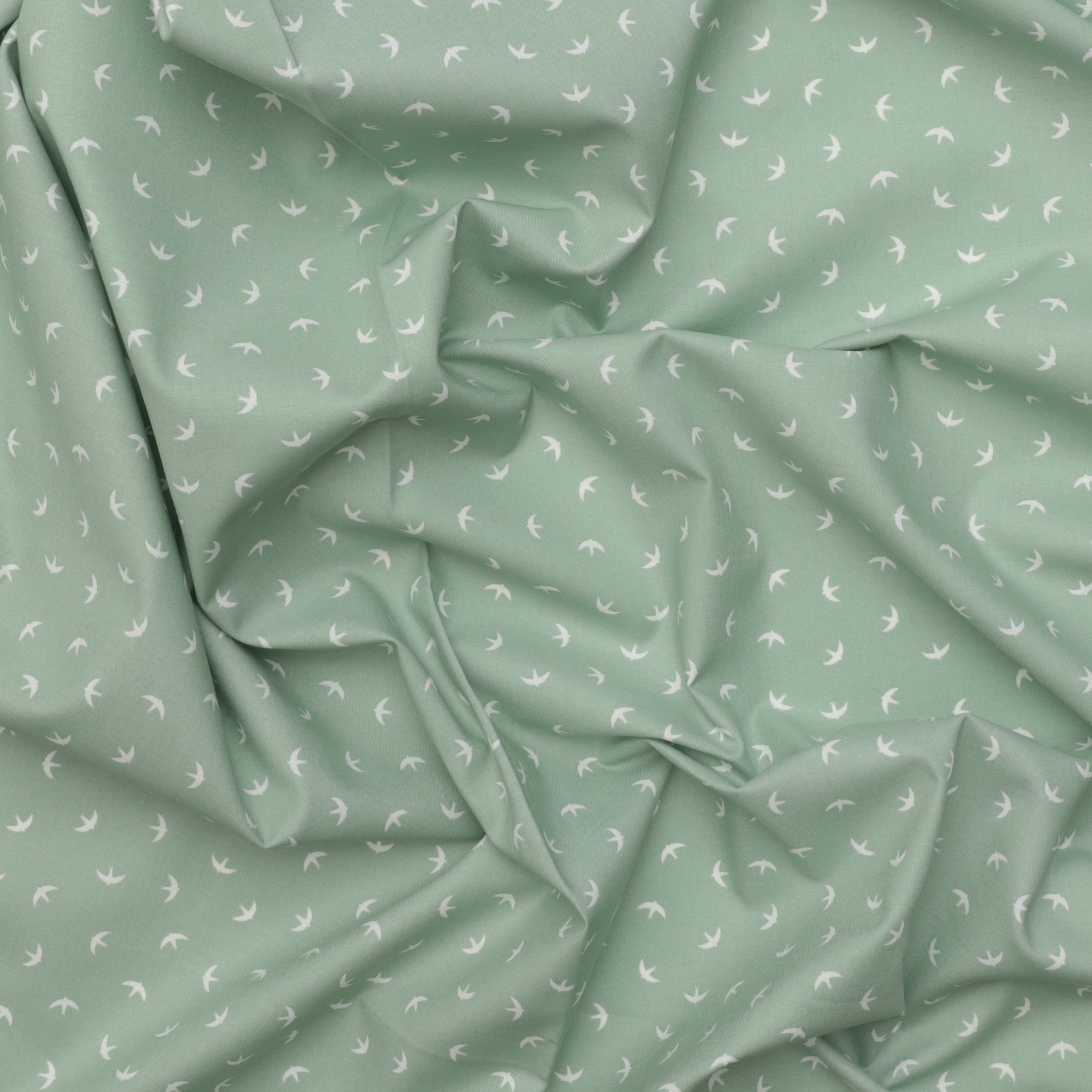 Figo - Cotton - Splendor - Birds - Sage – RICK RACK Textiles