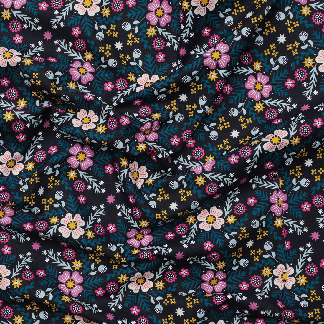Ruby Star - Canvas - Pivot - Wildflower - Eggplant – RICK RACK Textiles