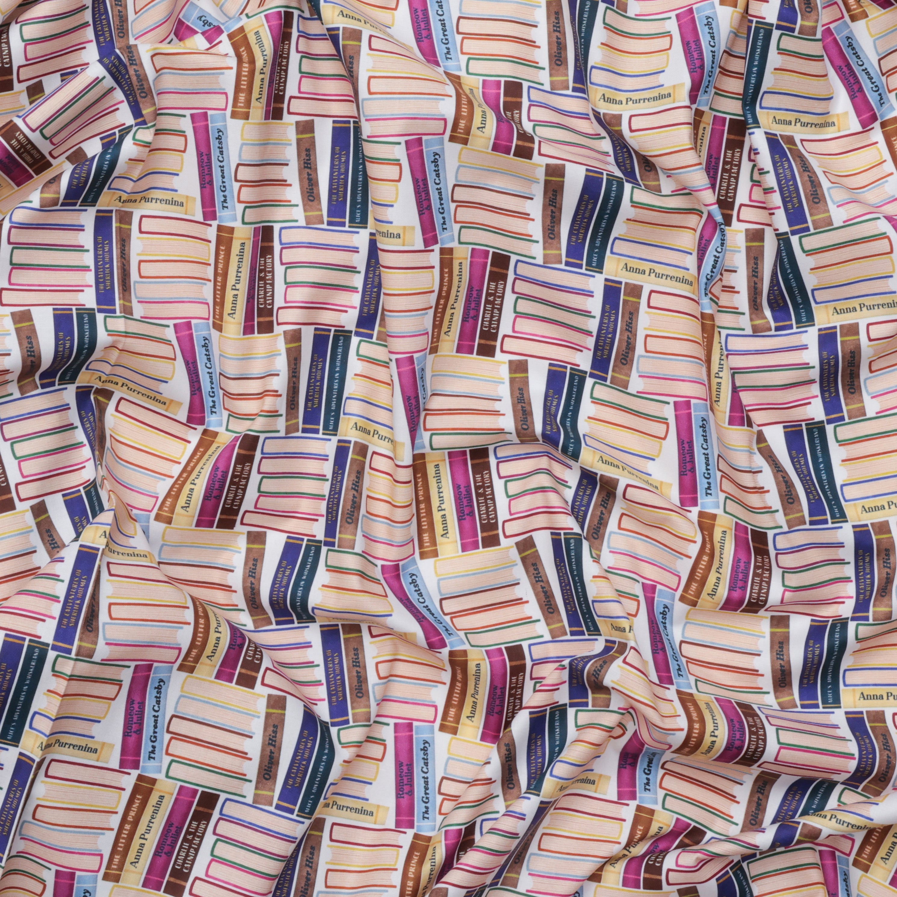 Cotton - Litter Ary Cats - Purr-Fect Prose – RICK RACK Textiles