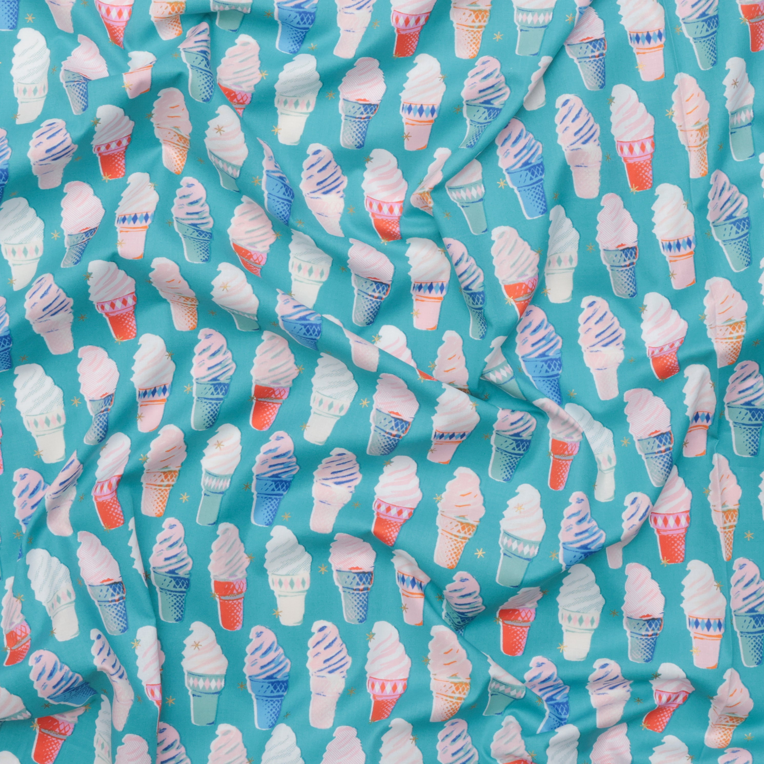 Ruby Star - Cotton - Best Day Ever - Ice Cream - Dark Turquoise – RICK ...