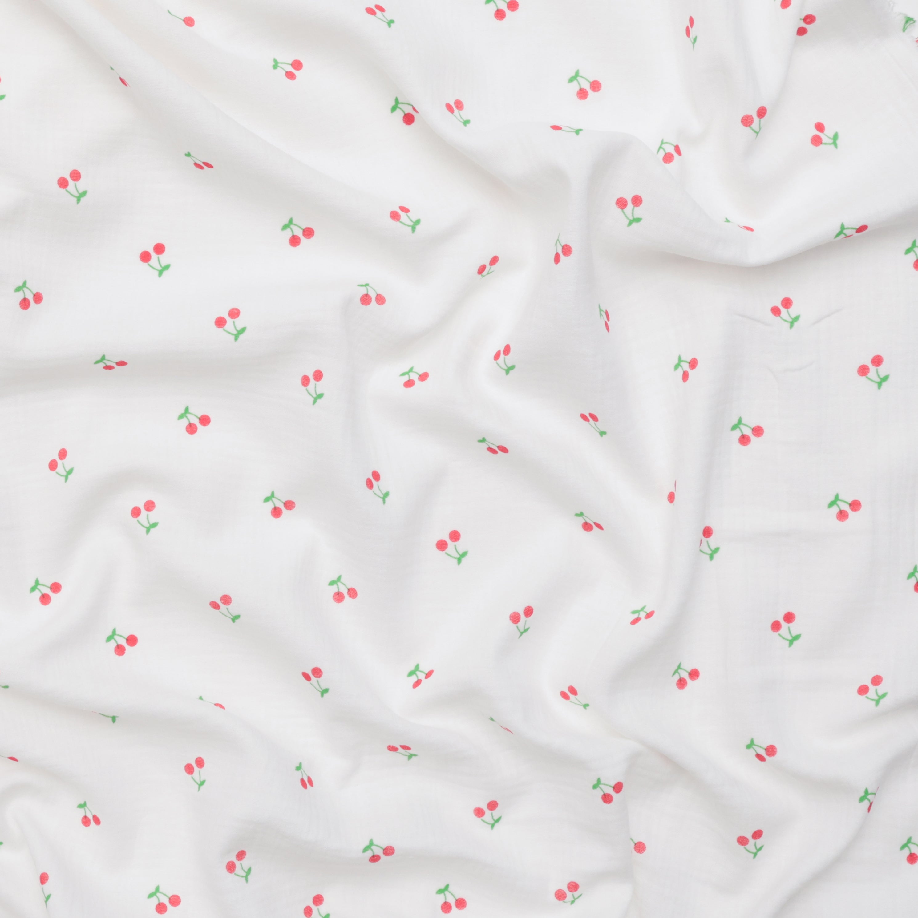 Cotton - Double Gauze - Print - Small Cherry – RICK RACK Textiles