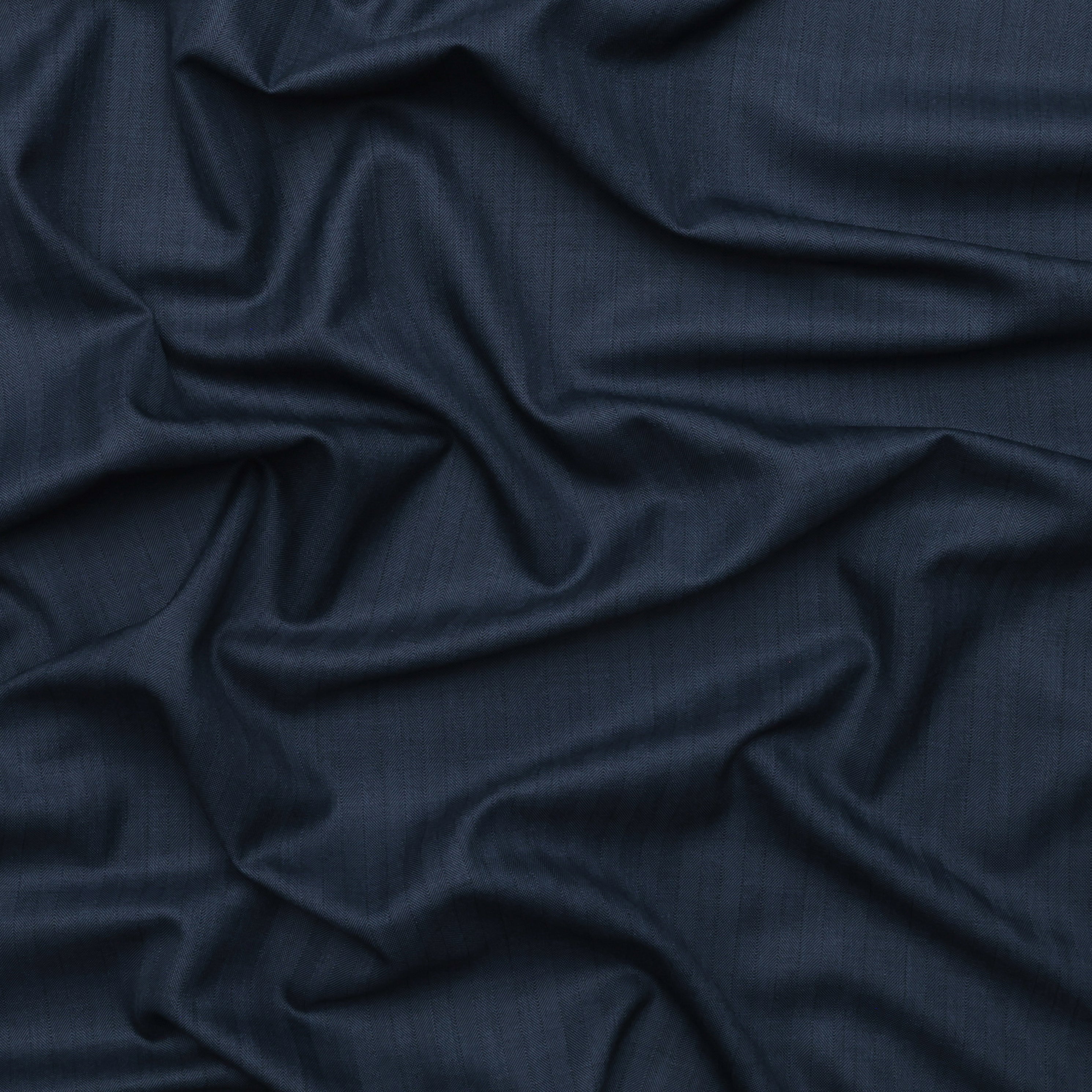 Wool Cashmere - Suiting - Herringbone - Navy – RICK RACK Textiles