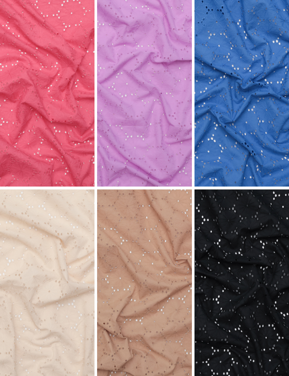 Cotton - Daisy Eyelet - Assorted – RICK RACK Textiles