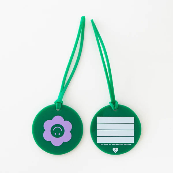 Sarah Hearts - Luggage Tag - Smiley Daisy Flower – RICK RACK Textiles