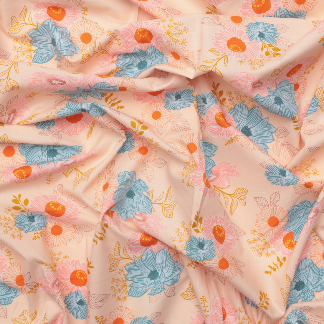 Ruby Star - Cotton - Elixir - Peach Cream – RICK RACK Textiles