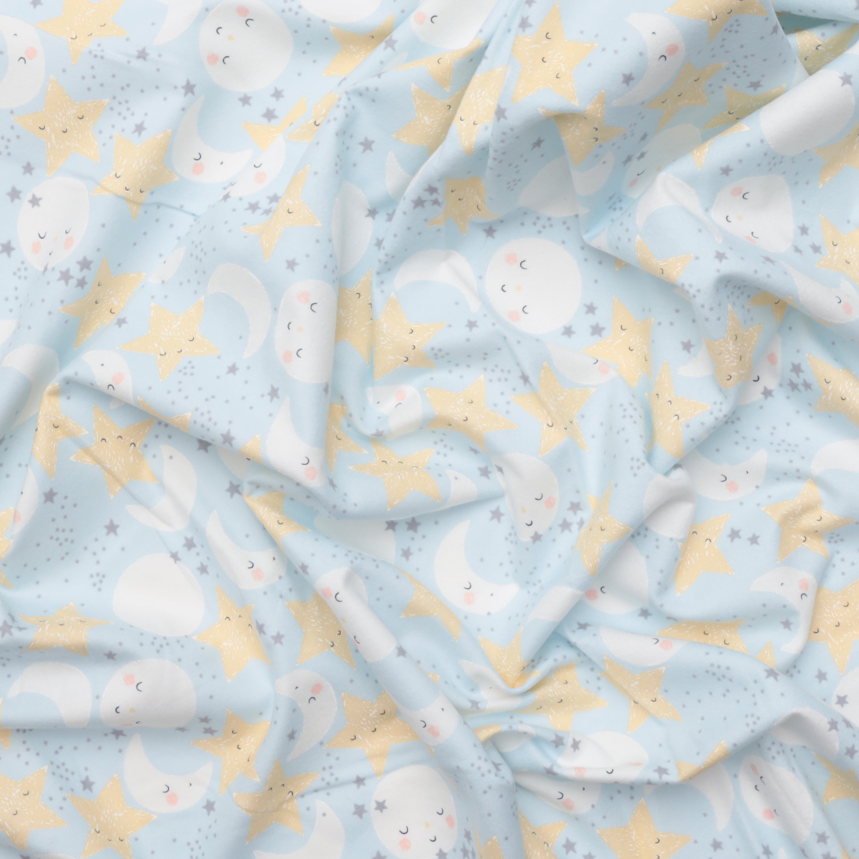 Moda - Flannel - D Is For Dream - Star And Moon - Blue – RICK RACK Textiles