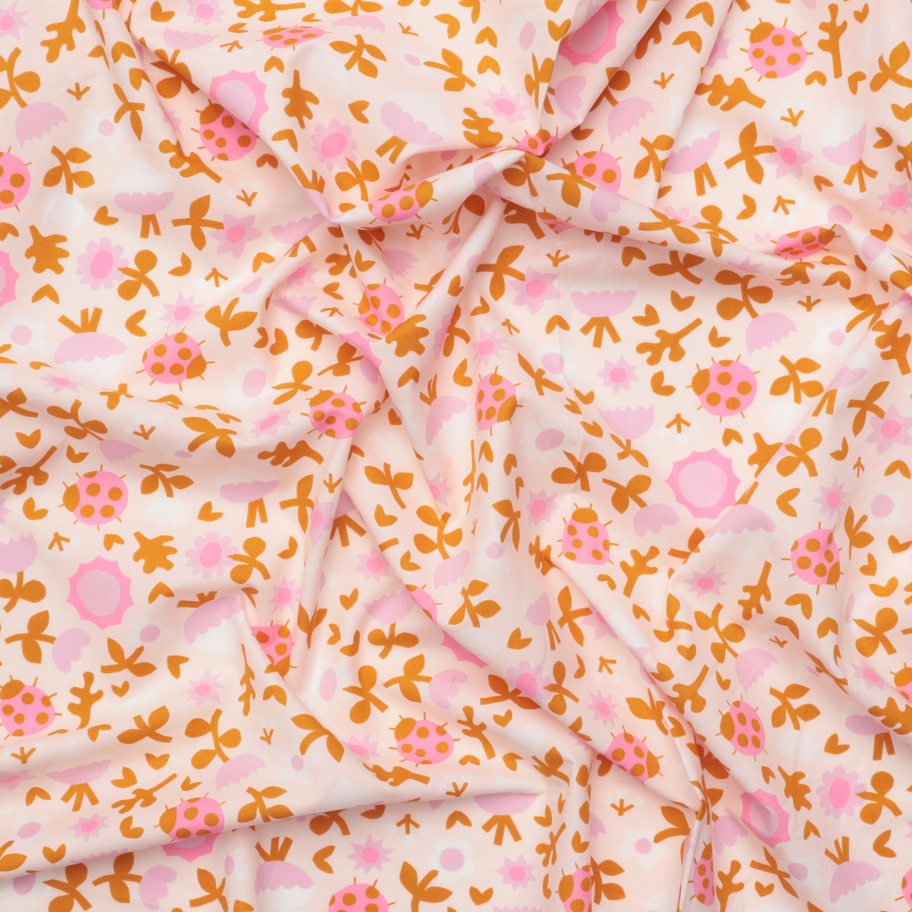 Ruby Star - Cotton - Petunia - Lady Bug - Pale Pink – RICK RACK Textiles