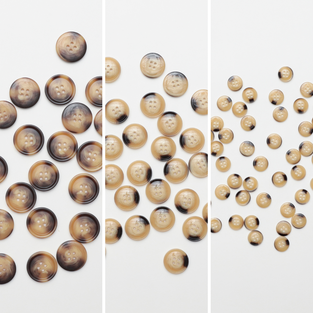Buttons - 4-Hole - Cinnamon Bun - Assorted Sizes – RICK RACK Textiles